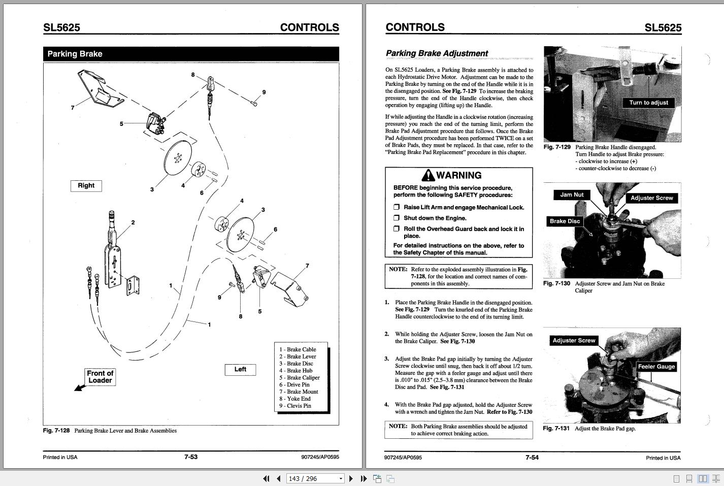 Gehl Skid Loader 5625 SN 008868 & Up Service Manual 907245 | Auto ...