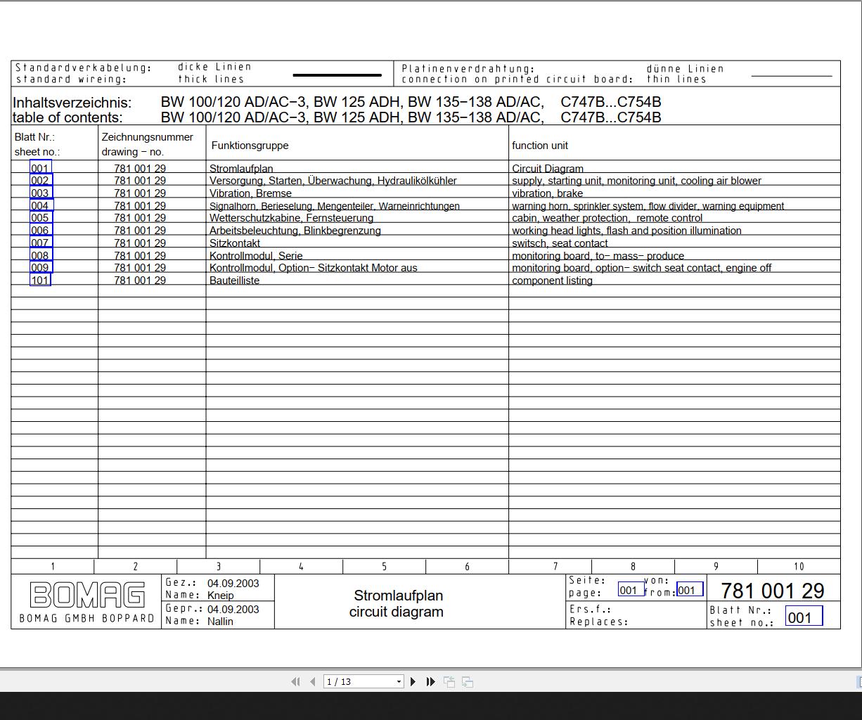 Bomag BW100_120 AD_AC-3, BW125ADH, BW135_138 AD-AC, C747B - C754B ...