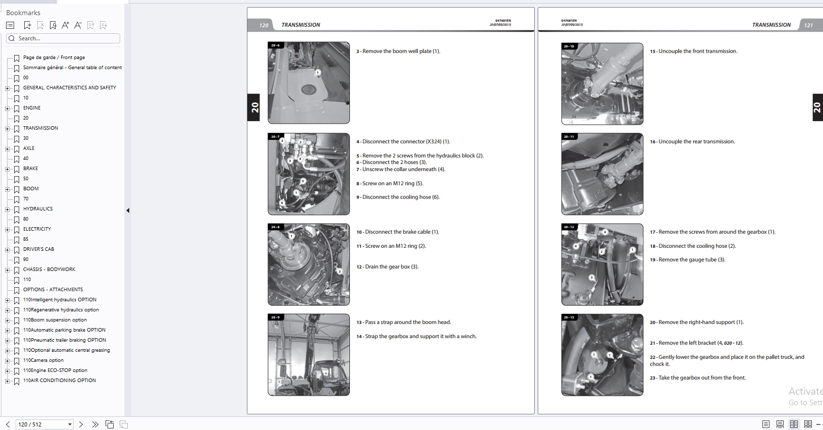 Manual PDF - Manitou Telescopic Handlers MHT MHT-X Series Service ...